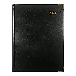 Brownline 2024 Executive Daily Planner, Appointment Book, 12 Months, January to December, Sewn Binding, 10.75" x 7.75", Trilingual, Assorted Colors (CBE514.ASX-24)