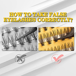 FinyDreamy 240pcs Individual Lash Extensions, 20D Lash Clusters Volume Mix Pack, 10-14mm Mix Lengths C Curl 0.07mm Thickness Professional Individual Eyelash Clusters and Apply Under your Lashes