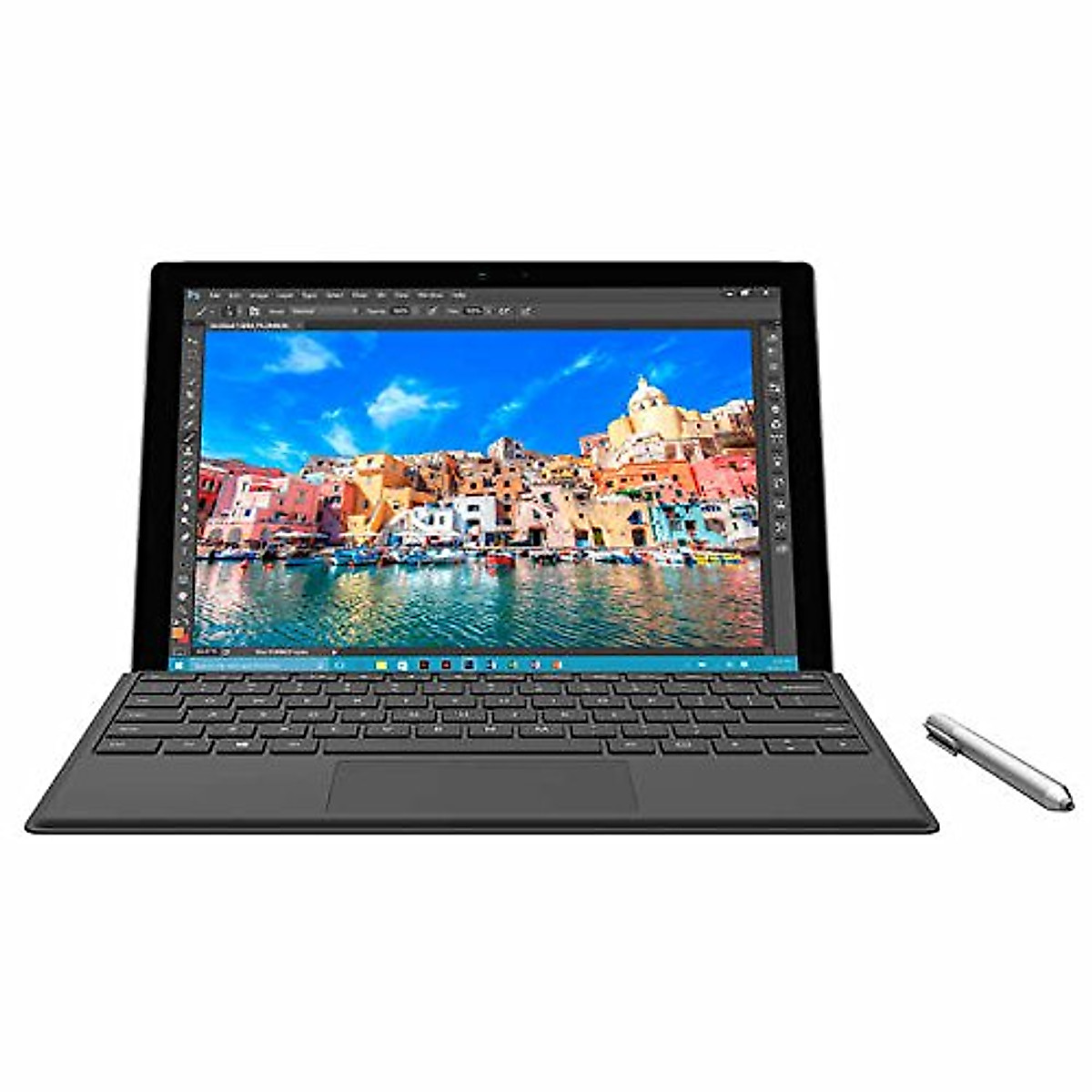 Microsoft Surface Pro 4 12.3" Touchscreen PixelSense 2736 x 1824 Laptop Bundle, Intel Core M3 Processor, 4GB RAM, 128GB SSD, Click-in Keyboard, Pen, Windows 10 Professional
