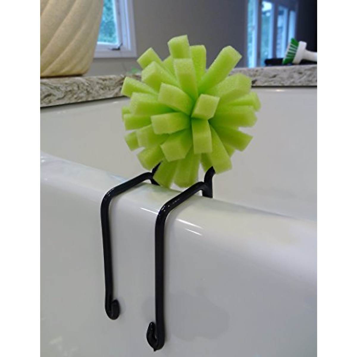 TidySink Dish Wand Holder Adjustable Kitchen Dishwand Sink Caddy (Black or Grey)