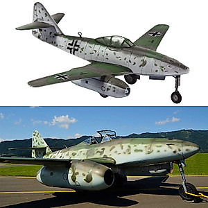 HANGHANG 1/72 Messerschmitt Me 262A Fighter Attack Plane Diecast Military Models Metal Airplane Models for Collection or Gift