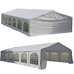 DELTA 40'x20' Budget PE Tents for Parties, Party Tent, Wedding Tent,Outdoor Event Canopy,Outdoor Canopy, carpas para Fiestas with Waterproof Top Cover, Removable Window Walls