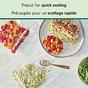 FoodSaver 1-Gallon Precut Vacuum Seal Bags with BPA-Free Multilayer Construction for Food Preservation & Sous Vide, 13 Count - FSFSBF0316-000,Clear