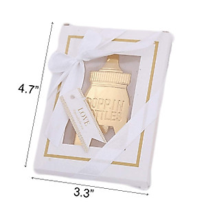 Bottle Opener, SeeSky 20 Pcs Baby Bottle Opener for Party Favor Baby Shower Bridal Shower Favors Wedding Favors Birthday Party Decoration with Gift Box (20 Pcs Style #2)