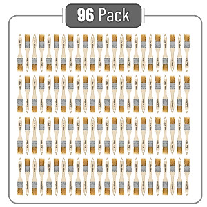 Bates- Chip Paint Brushes, 1 Inch, 96 Pack, Chip Brush, Brushes for Painting, Paint Brushes, Stain Brushes for Wood, Natural Bristle Paint Brush, 1 Inch Paint Brush, Chip Paint Brushes for Paint