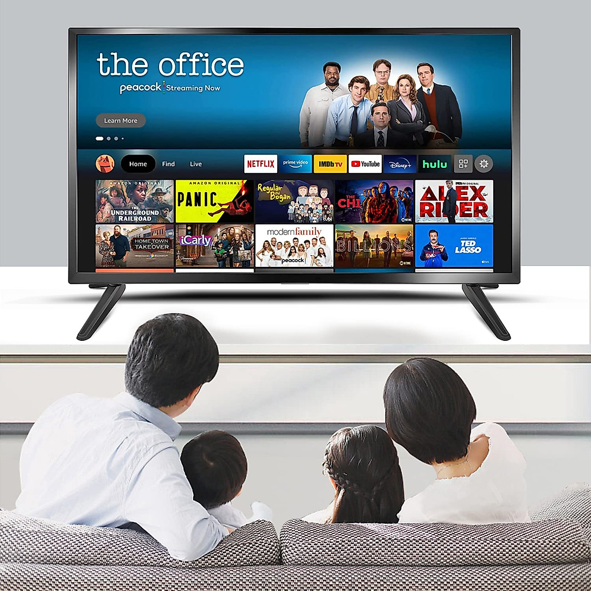 Universal TV Stand Legs,Table Top TV Stand Base Replacement Legs for Most 27 to 55 Inch LCD LED LG Sony VIZIO TCL KONKA TVs, with Cable Management, Hold up to 99lbs - Black