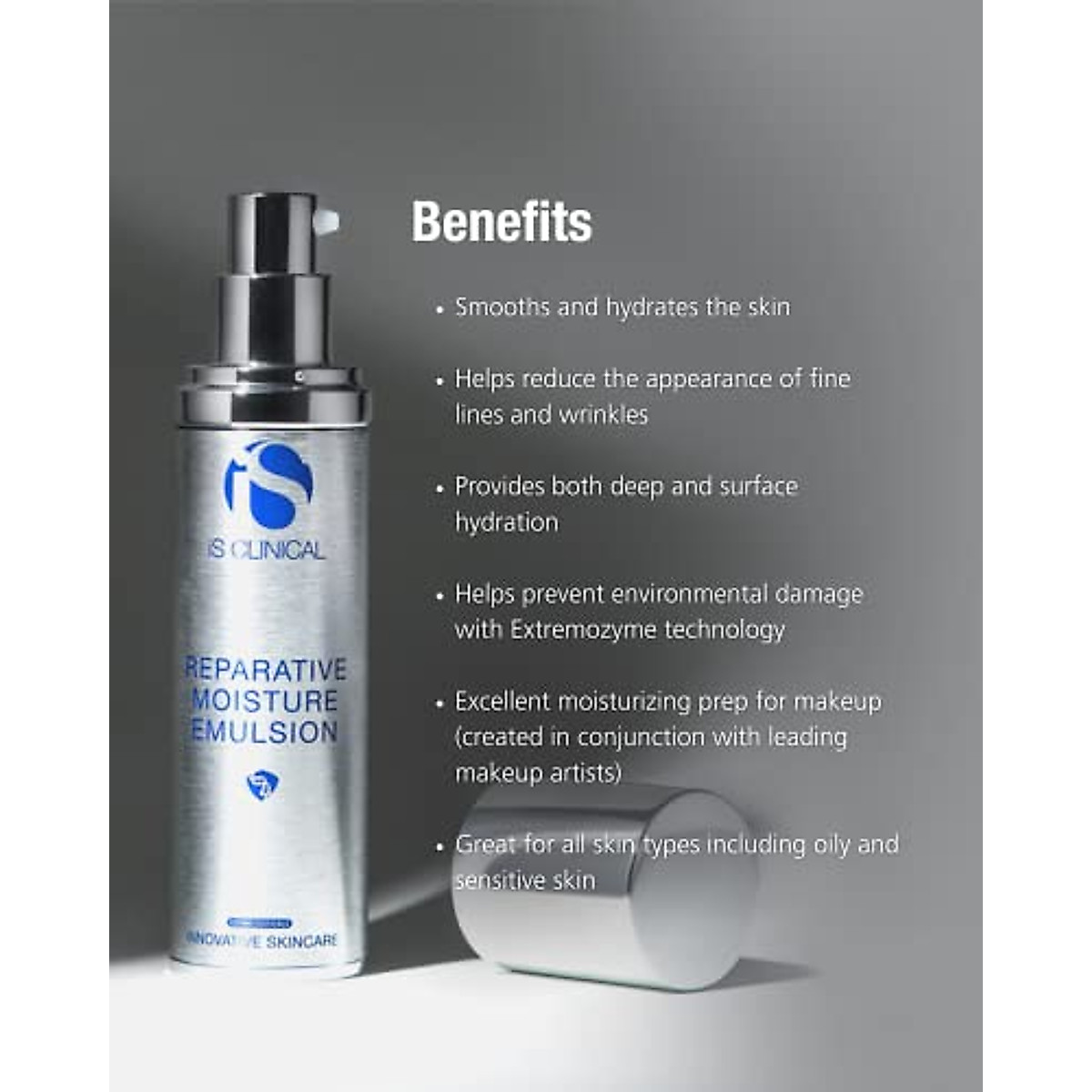 iS CLINICAL Reparative Moisture Emulsion, Hydrating Anti-Aging Face Moisturizer with Hyaluronic Acid, Repairs and Protects Skin