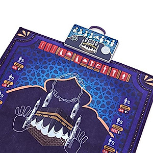 jiaohaowei Interactive Smart Prayer Mats for Kids Muslim Soft Islamic Cartoon Prayer Mat Muslim Prayer Mat Salah Best Ramadan Gift for Boys Girls
