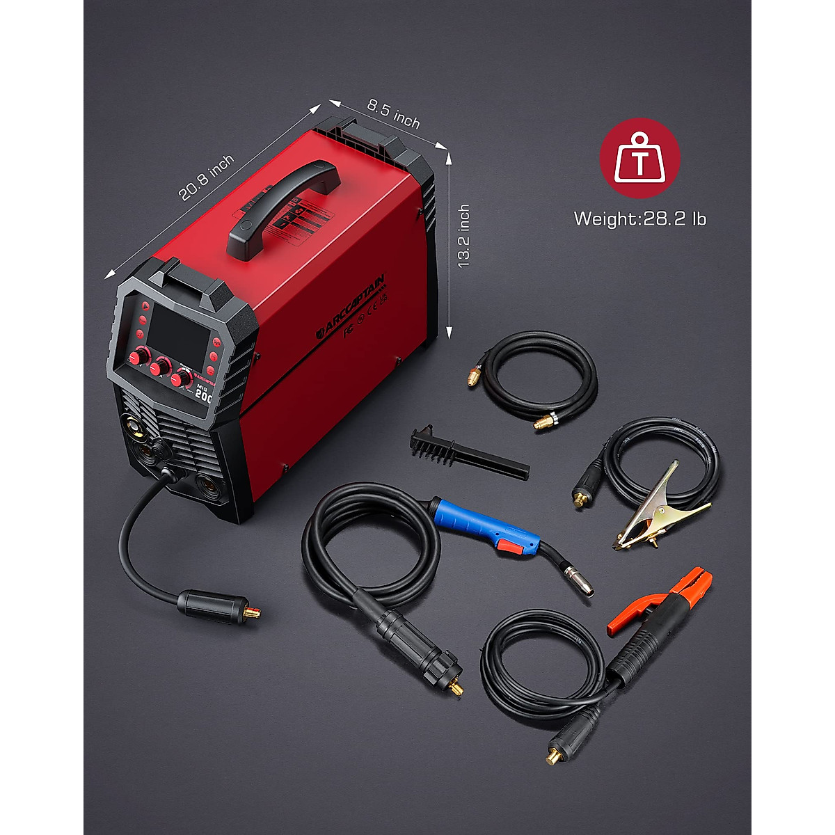 ARCCAPTAIN MIG200 Welder & Flux Core Wire .030"