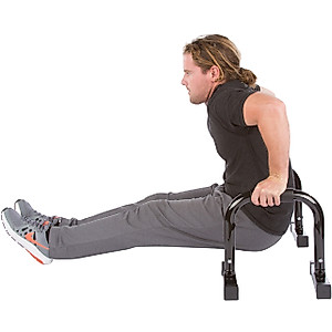 Trademark Innovations 14" Body Press, Dip, Push Up Bar Paralettes - Set of 2