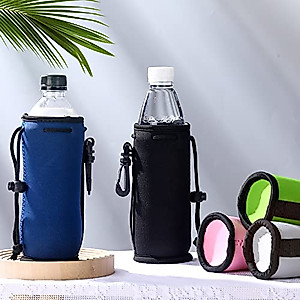 10 Pack Neoprene Water Bottle Sleeves Insulators Beverage Bottle Can Sleeves Covers 16 17 oz Coolers Holder Non Slip Water Bottle Cover Sleeve
