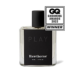 Hawthorne Warm and Aromatic Play Cologne. Winner of GQ's 2022 Best New Fragrance. A Modern Men's Woody Scent. Lavender, Bergamot, Tonka, and Cedar Notes. 1.7 Fl Oz.