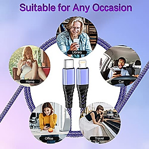 Fast iPhone Charger Cord,iPhone Charging Cable [Apple MFi Certified] 3Pack USBC to Lightning Cable for iPhone 6FT,Quick iPhone Charger Cable for iPhone 14/14 Plus/13/13 Pro/12 MiNi/11/XS/XR/SE,AirPods