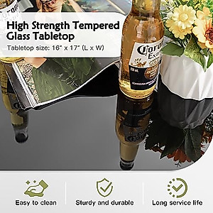 GUNJI Patio Furniture Sets 3 Pieces Outdoor Conversation Set with Coffee Table Patio Wicker Rattan Chairs Set Bistro Sets for Garden, Yard, Lawn, and Balcony (Gray)