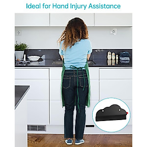 Cabinet Foot Pull for Trash Drawer - Foot Pull for Trash Cabinet Drawer - Hands-Free Design for Full Overlay Cabinet Doors - Durable Carbon Steel with EVA Padding