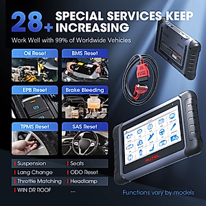 Autel Scaner MaxiCOM MK808S: 2024 Same as MX808S/MK808Z Bidirectional Scan Tool, Upgrade of MK808/MX808, 28+ Services, OE-Level All Systems Diagnostic Scanner, FCA AutoAuth Work with MV105/MV108