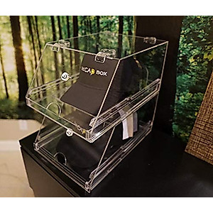 The Clear CapBox Stackable Hatrack Cap Rack Hat Box Storage Containter for Baseball Caps, Fitted Hats, Snapbacks & Trucker Caps