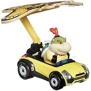 Hot Wheels Mariokart Bowser Jr. Sports Coupe + Bowser Kite