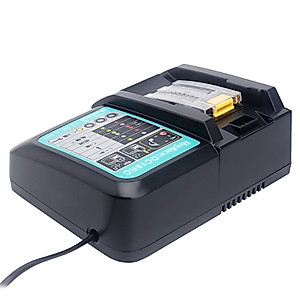 Elefly DC18RC Compatible with Makita 18V Battery Charger DC18RA DC18RD, Compatible with Makita 14.4V-18V LXT Lithium Battery BL1860 BL1850 BL1840 BL1830 BL1815 BL1430 BL1450