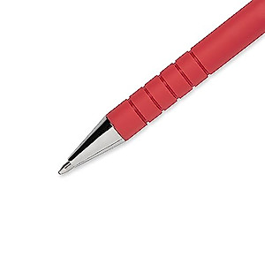 Paper Mate 9620131 Flexgrip Ultra Stick Ballpoint Pens, Medium Point, Red Ink, 12-Pack