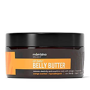 Mambino Organics Oh Baby! Belly Butter - All Natural Anti Stretch Mark Cream, 2.5 Ounces