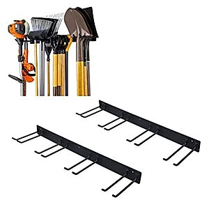 StoreYourBoard BLAT Tool Storage Rack, Garage Wall Organizer, Garden Tools, Shovels, Rakes, Brooms, Holds 250 lbs