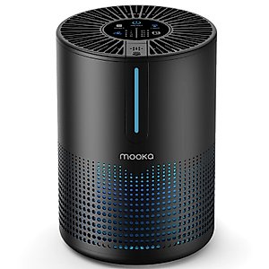 Air Purifiers for Home up to 300ft², Mooka H13 True HEPA Air Filter Cleaner for Bedroom Air Purifiers for Pets Remove Dust Smoke