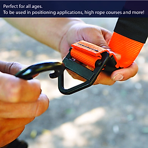 Fusion Adjustable Lanyard with D-Ring, Orange,30 INCHES (TZP-16-3)