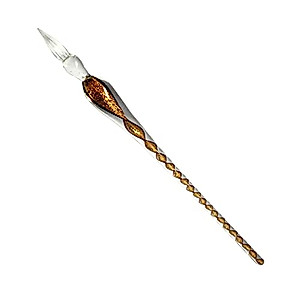 STOBOK Glass Set Ink Pen Set Vintage Gifts Crystal Glass Dip Pen Calligraphy Pen Set Glass Vintage Pen Ballpoint Pen Retro Pen Crystal Pen Pen Case Black Dip in Water Glass Dip Pen