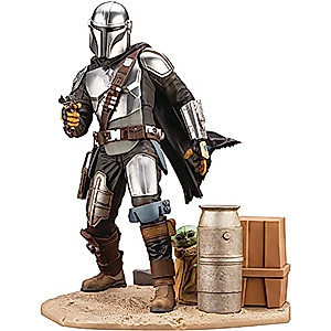 Kotobukiya The Mandalorian & The Child ArtFX PVC Statue, Multicolor