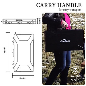 FineFlame Camping Stove 3 Burner 20400 BTU Propane Portable Stove with Regulator, Toast Tray, Windshield for Car Camping BBQ Picnics Outdoor Cooking Camping Gas Stove