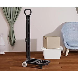 Davcreator Hand Push Truck with Wheels for Moving Furniture Shopping Cart 100LBS Load Capacity