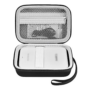 Case Compatible with SUPVAN E10/ for JADENS D110 Label Printer, Mini Wireless Connection Label Maker Machine Portable Travel Carrying Bag for Office, Home Kitchen Storage (Box Only)-Black