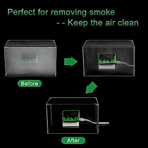 ZOCALOK Plug in Air Purifier, Ionizer Air Purifier for home, Mini Portable Silent Air Purifier, Travel Size Air Purifier with Carbon Fiber for Home, Bedroom, Kitchen, Office, Car, Smell-Black