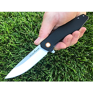 TACTICAL GEARZ G10 Pocket Knife! TG Zera, G10 Handle! Razor Sharp D2 Steel Blade! Includes Sheath!