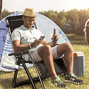 Keten Universal Replacement Cords for Zero Gravity Chair(4 Cords), Replacement Laces for Zero Gravity Chairs, Zero Gravity Recliner Repair Tool for Lounge Chair, Bungee Chair(Black)