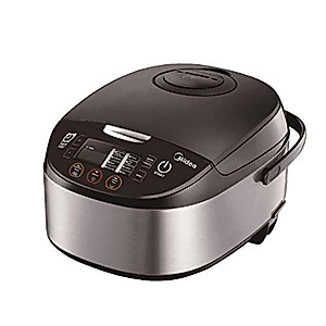 Midea Rice Cooker Slow Cooker Multi Cooker 10 Cup with Steamer Basket For Rice Food Vegetable Egg Automatic Keep Warm LED Digital Control