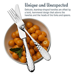 Mikasa Lilah 18.10 Stainless Steel 45-Piece Flatware Set, Service For 8,(Silver)