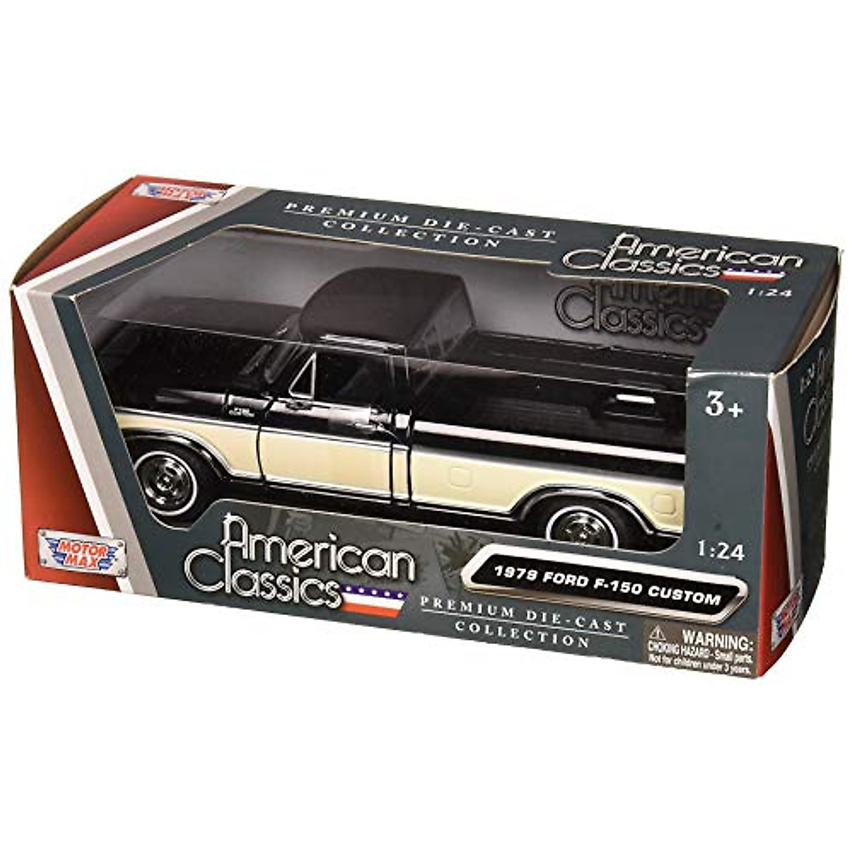 Motor Max 1:24 W/B American Classics - 1979 Ford F-150 Custom Die Cast Vehicles