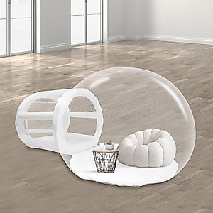 Inflatable Bubble House Bubble Tent with 350w Air Blower, PVC Commercial Outdoor Transparent Room Bubble Tent for Camping, Parties, Garden Picnic(118" Diameter, 78" Tunnel)