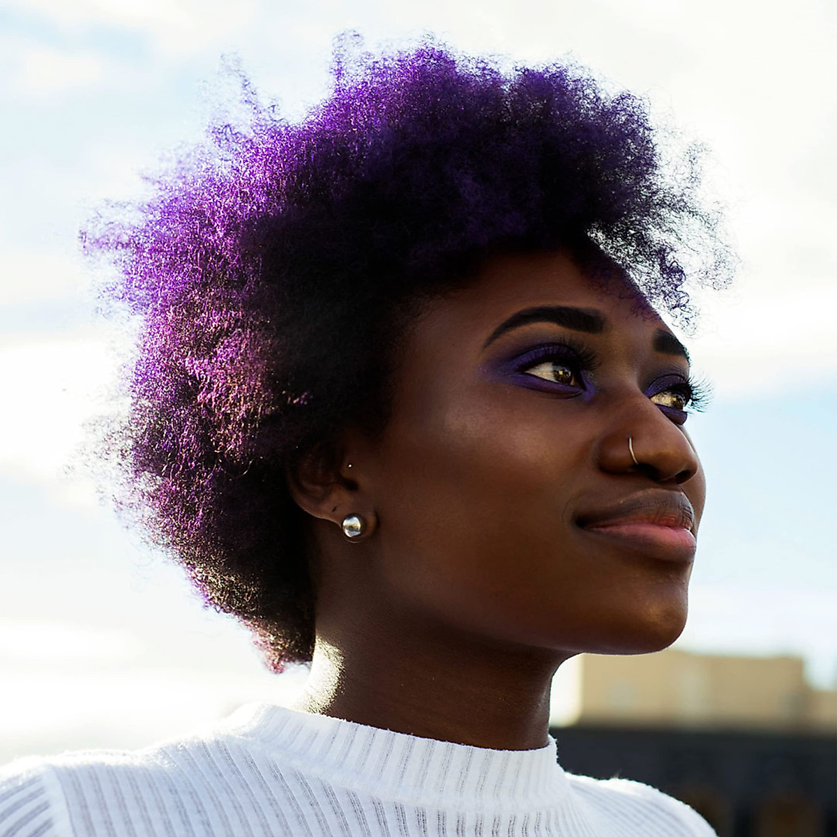 oVertone Haircare Extreme Purple Healthy Duo - Semi-Permanent Color Depositing Conditioner & Daily Conditioner Set - Cruelty-Free Hair Color w/Shea Butter & Coconut Oil (Extreme Purple)