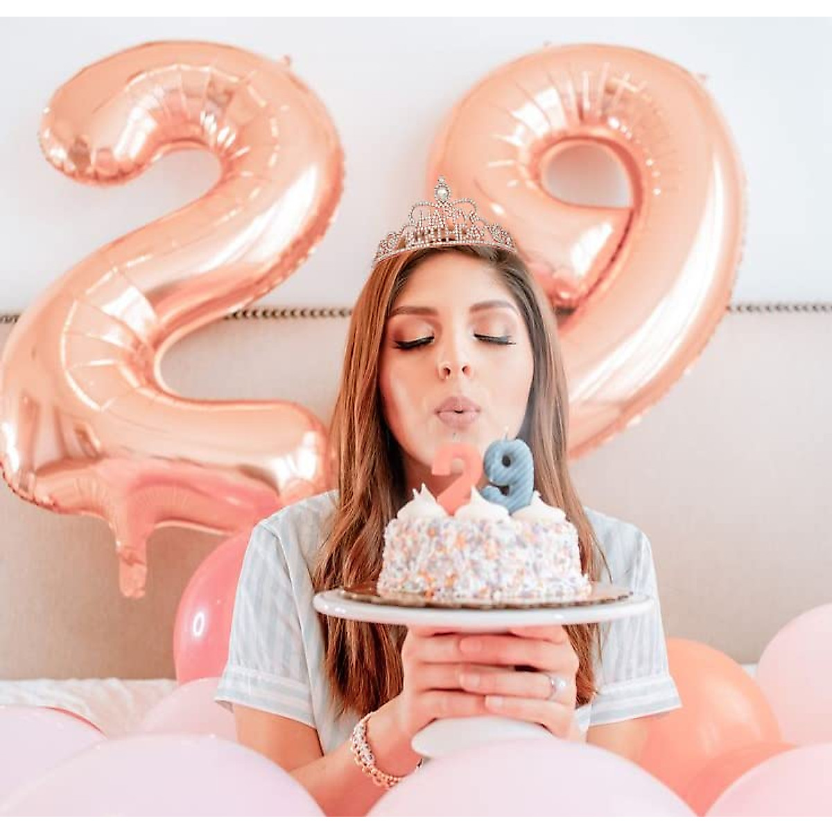 FGSS Birthday Rhinestone Tiaras-and-Crowns Crystal Headband - Womens Birthday Queen Princess Crown Hair Accessories