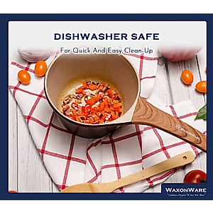 WaxonWare Non Stick Saucepan & Wok Pot, Induction Compatible & Marbellous Coating (A 100% PFOA Free Coating Made In Germany) - For Sauces, Soups, Pasta & Rice (2.2 Quart Saucepan)