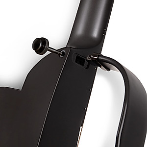 Enya NEXG Acoustic-Electric Carbon Fiber Audio Guitar Smart Acustica Guitarra for Adults with 50W Wireless Speaker, Preamp, Wireless Microphone, Hi-Fi Monitor Earphones, Strap, and Case(Black)