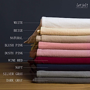 Letjolt Cotton Shabby Chic Table Runner Farmhouse Table Runner 12x72 Inches Rustic Table Ornaments, Natural