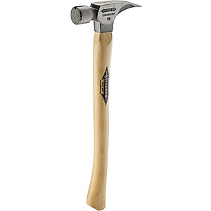 Stiletto Ti16MC-P Ti 16 Milled Face Hammer with a Curved 18" Poly-Fiberglass Handle with an AirGrip
