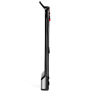 GYMAX Folding Treadmill, Slim Foldable Exercise Running Walking Machine with LED Monitor & Tablet/Phone Holder, Ultra-Thin Installation-Free Treadmill for Home/Gym Black