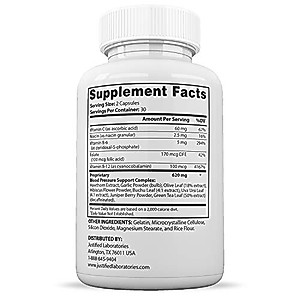 (3 Pack) Blood Balance Advanced Formula 620MG All Natural Supplement Pills 180 Capsules