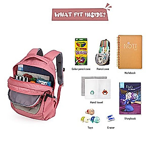 MOUNTAINTOP Kids Backpack for Boys Girls Preschool Kindergarten Children Lightweight Daypack, Pink 8.7x5.9x15