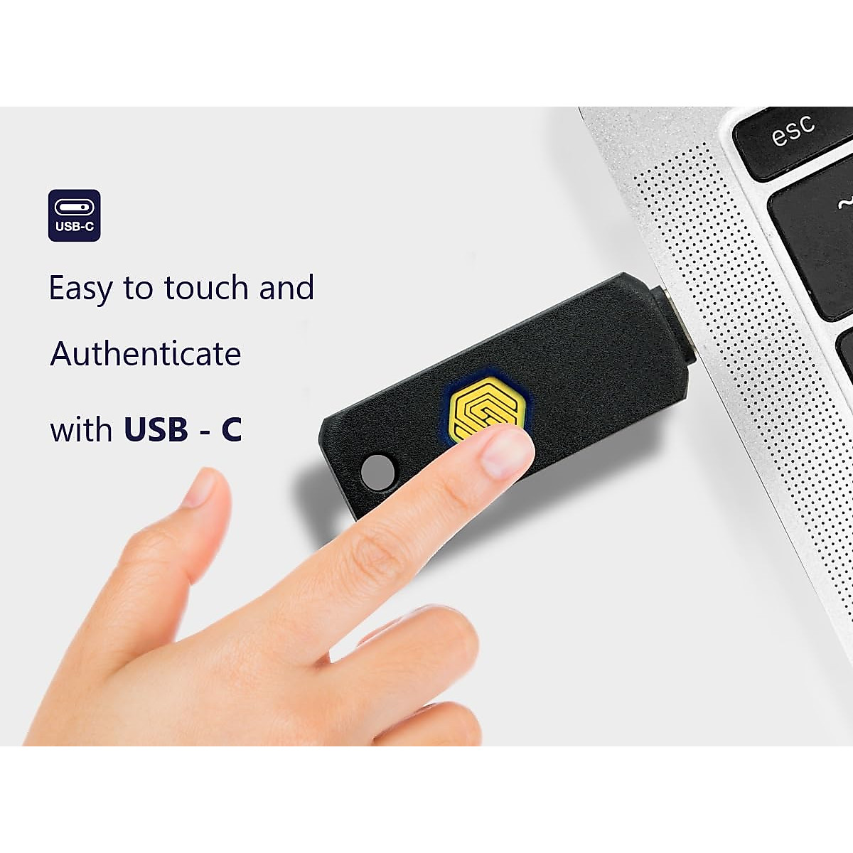 GoTrust Idem Key – C, IP68 Waterproof, Multi-Protocol Two-Factor Authentication Security Key, USB-C/NFC, FIDO2 L2 Certified - Safeguard Your Online Accounts